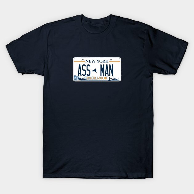 Ass Man License Plate Tuesdays With Stories Assman T Shirt Teepublic